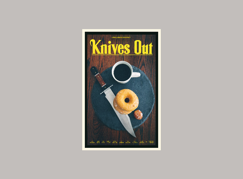 Knives Out Retro Poster Digital Copy