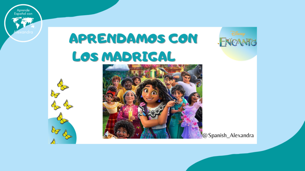 Las vocales y el abecedario con la familia madrigal.