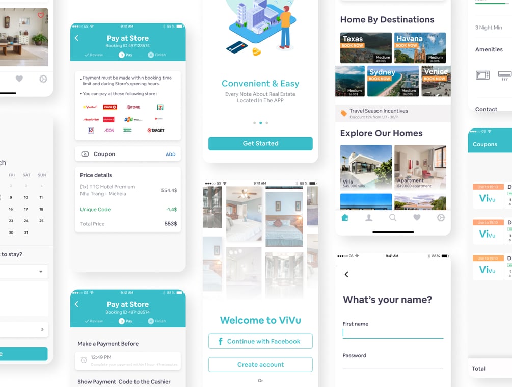 ViVu - Hotel Booking App UI Kit
