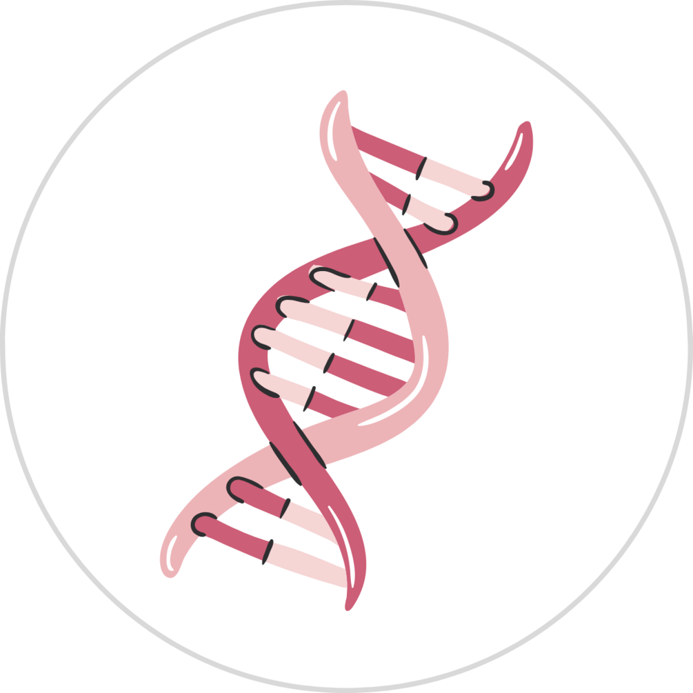 Pink DNA sticker