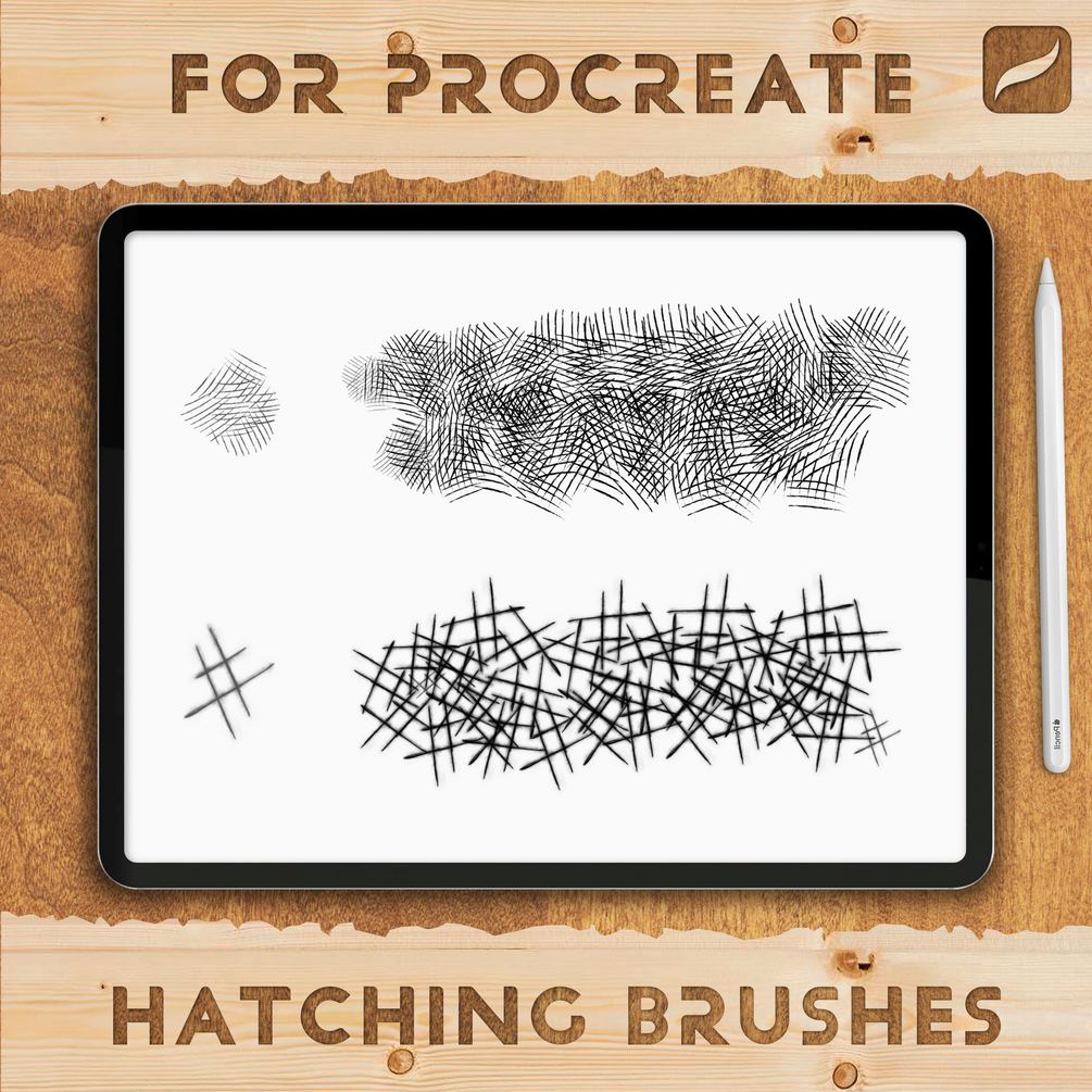 Free Hatching Manga Brushes for Procreate