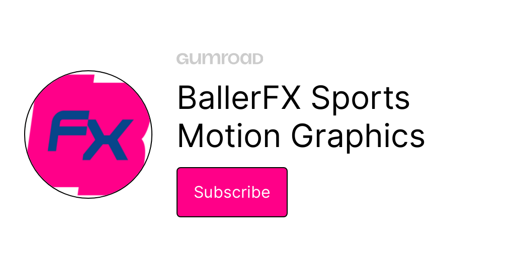 BallerFX Sports Motion Graphics