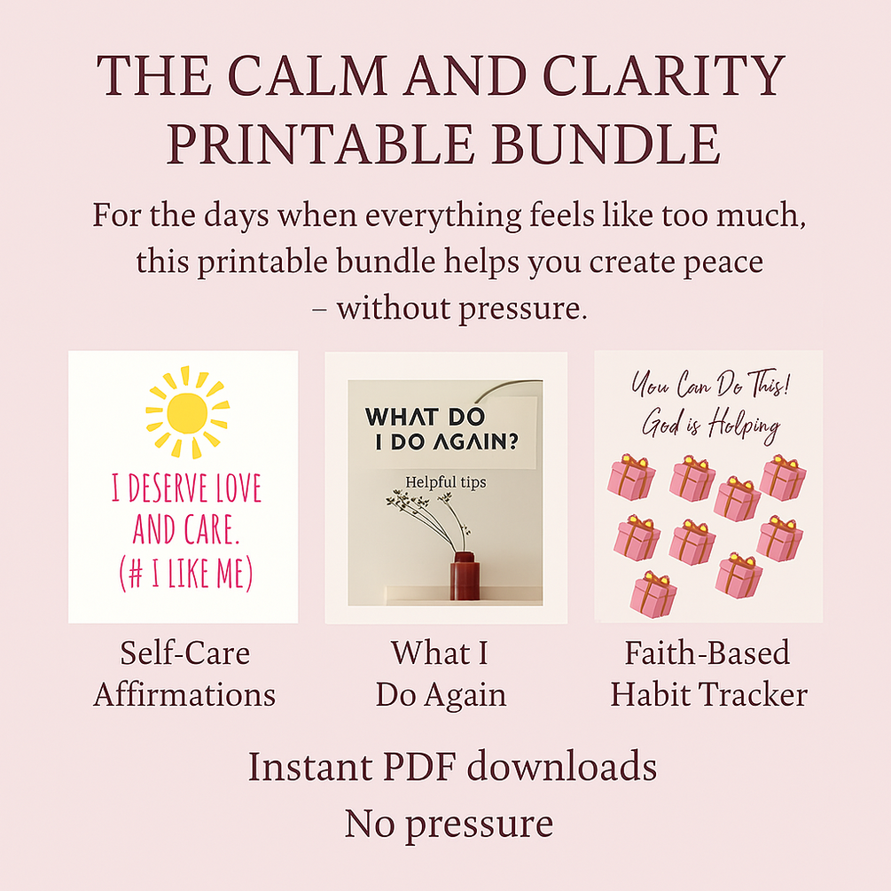 The Calm and Clarity Printable Bundle - For Overwhelmed Moms and ...