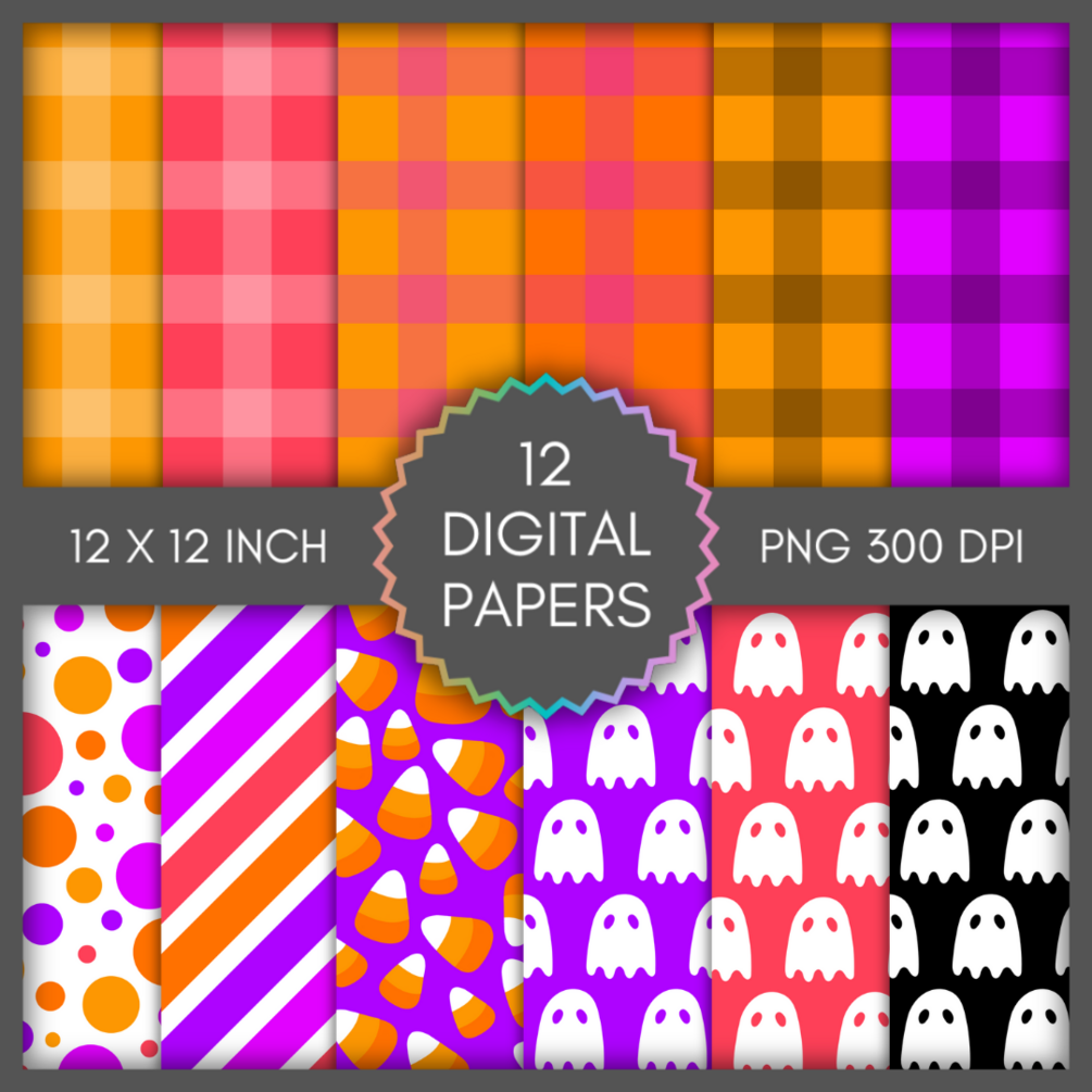 Halloween Digital Paper Pack