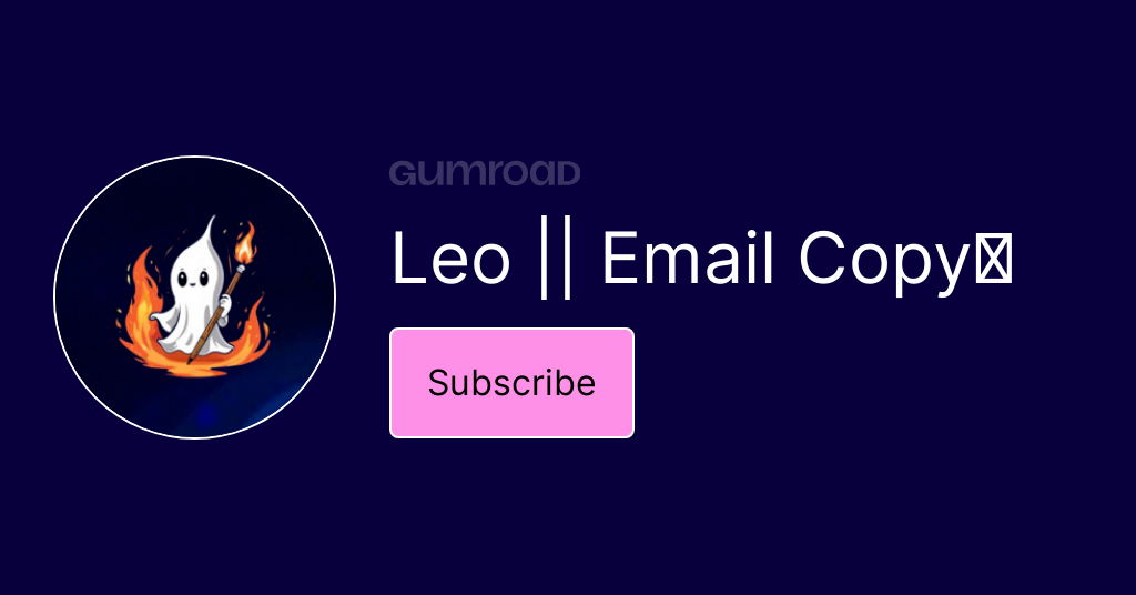 Leo || Email Copy👻