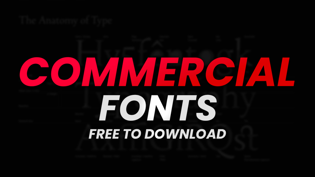 Fonts for commercial use