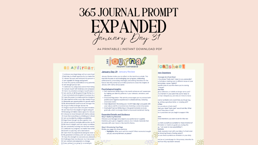 JANUARY Prompt Expanded DAY 31