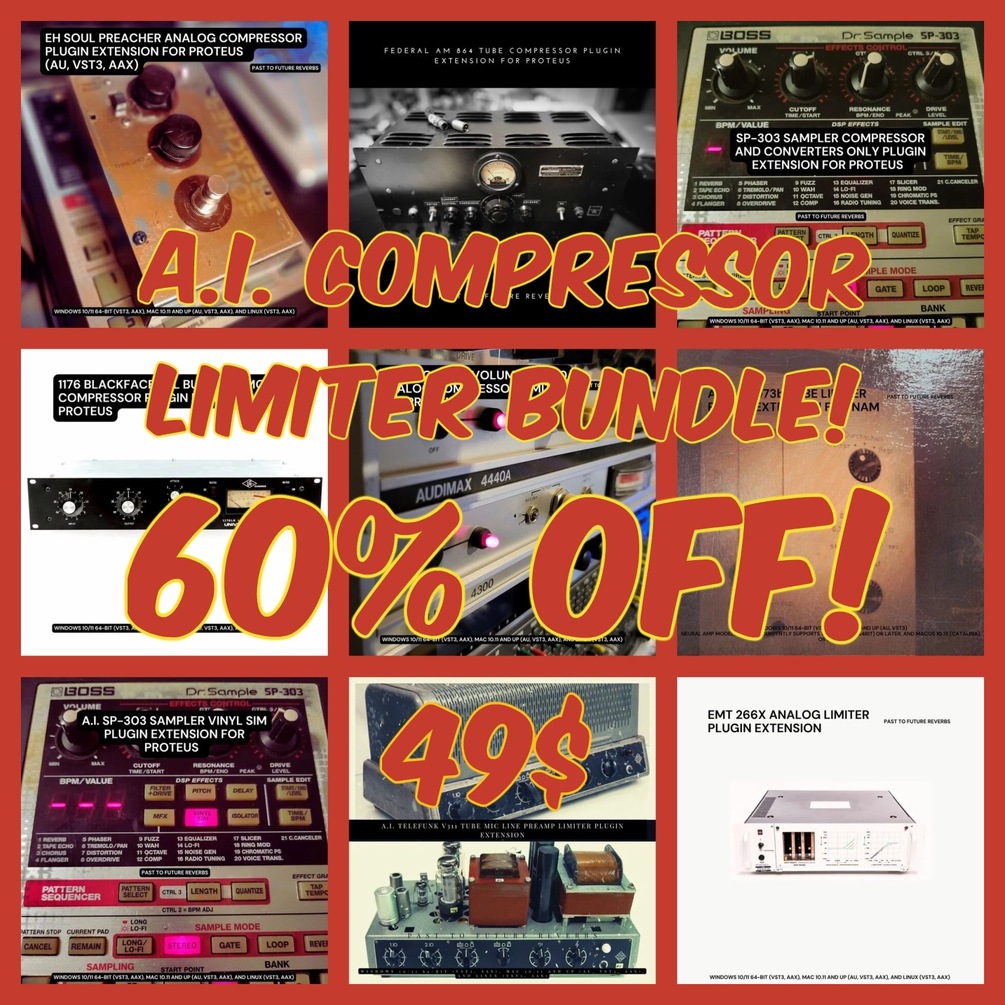 A.I. COMPRESSOR AND LIMITER PLUGIN EXTENSION BUNDLE!