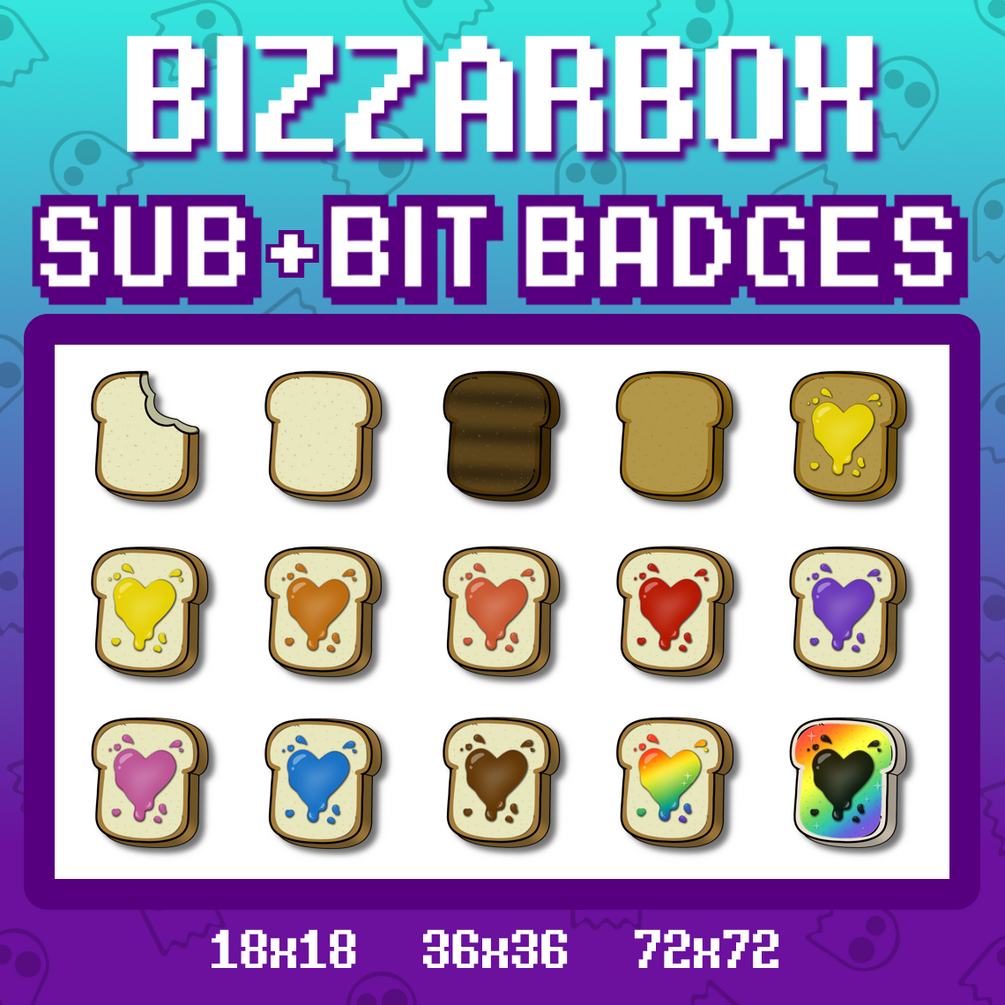 Sub Badges: Bread Toast Jam