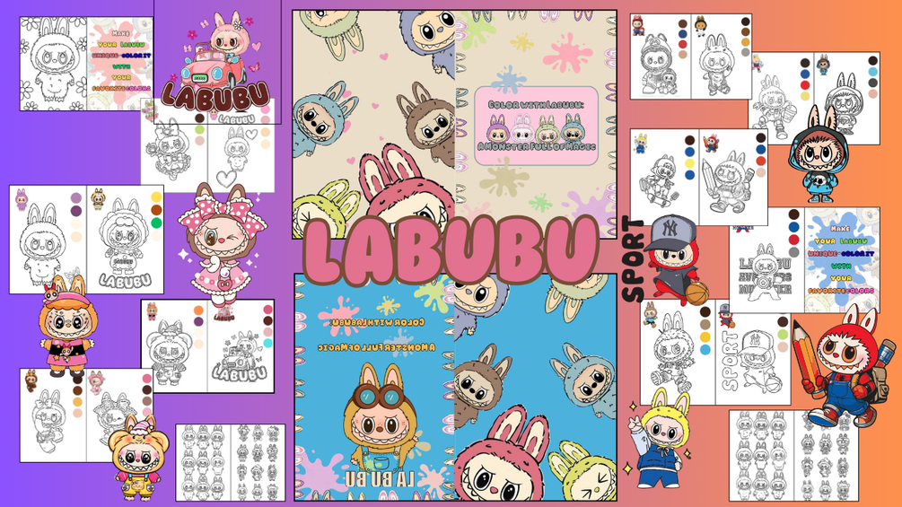 Color with Labubu A Magical Adventure