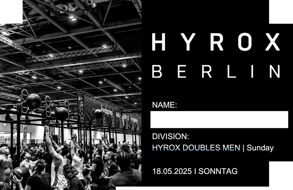 Hyrox Tickets für Men Doubles in Berlin am Sonntag, den 18.05.2025