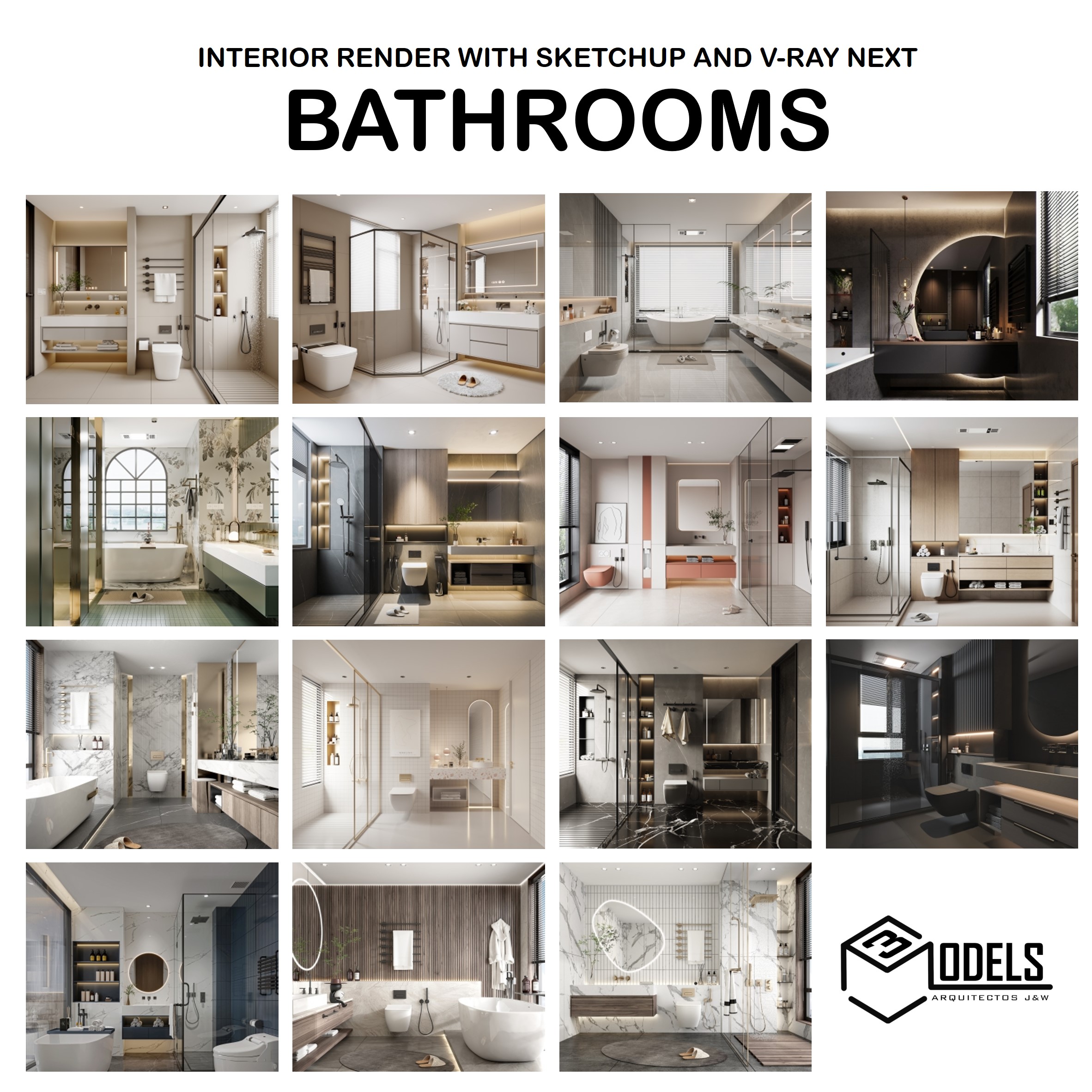 Bathroom Rendering Package - for Sketchup