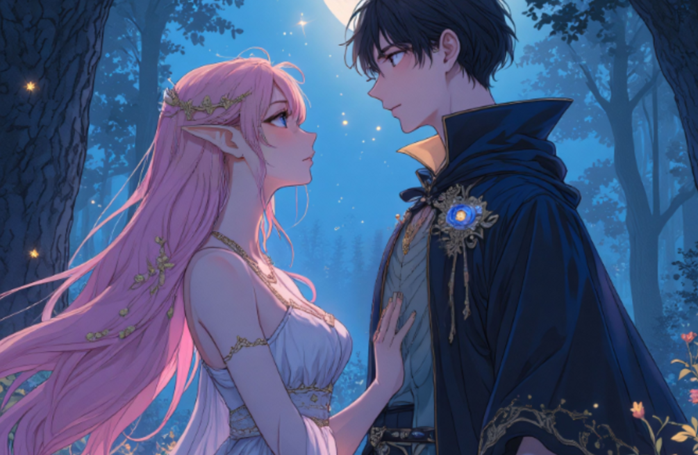 Eternal Embrace: The Elf Princess and Her Midnight Vampire: Adult Coloring Book