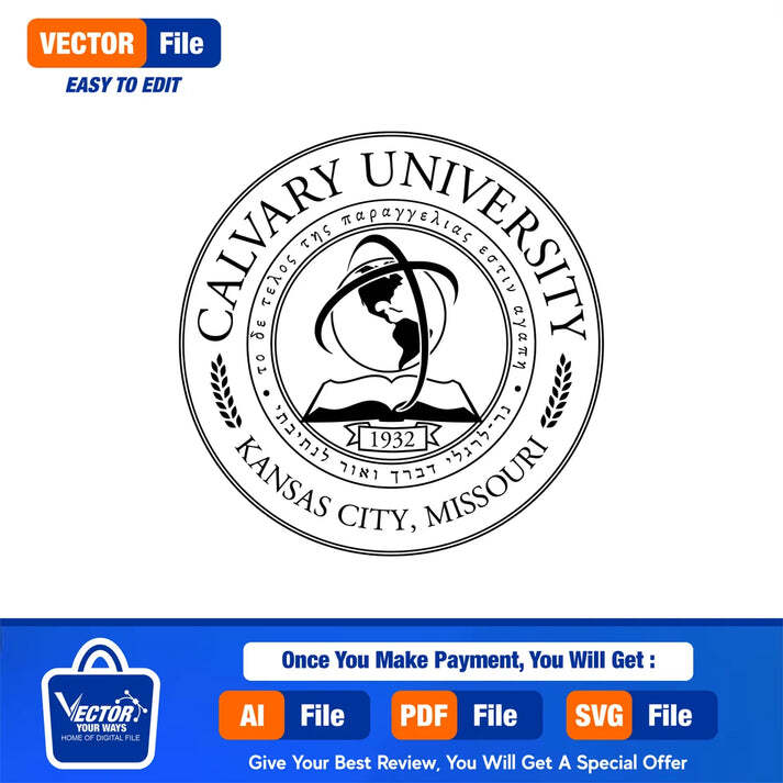 Calvary University, Calvary University logo vector, University Logo, Us ...