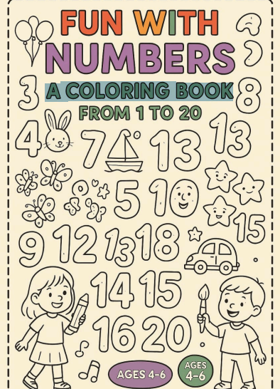 FUN WITH NUMBERS A COLORING BOOK
