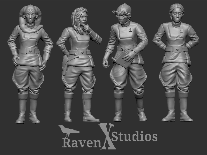 NPC Female Grand Republic Navy bundle Legion Scale