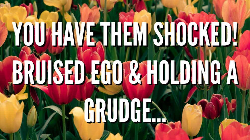 TWIN FLAMES • You have them SHOCKED! Bruised ego & holding a grudge ...