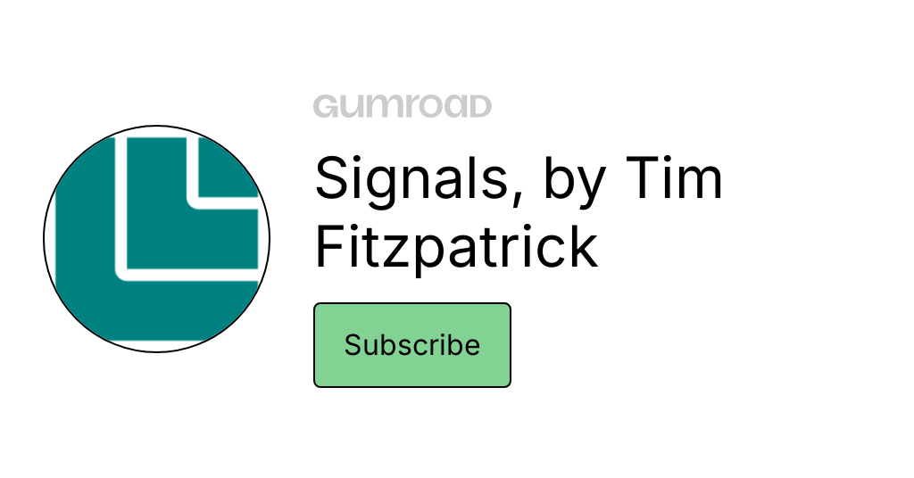 Signals, by Tim Fitzpatrick