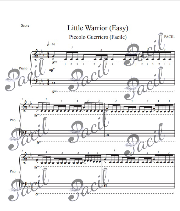 PACIL - Little Warrior (Easy Sheet Music)