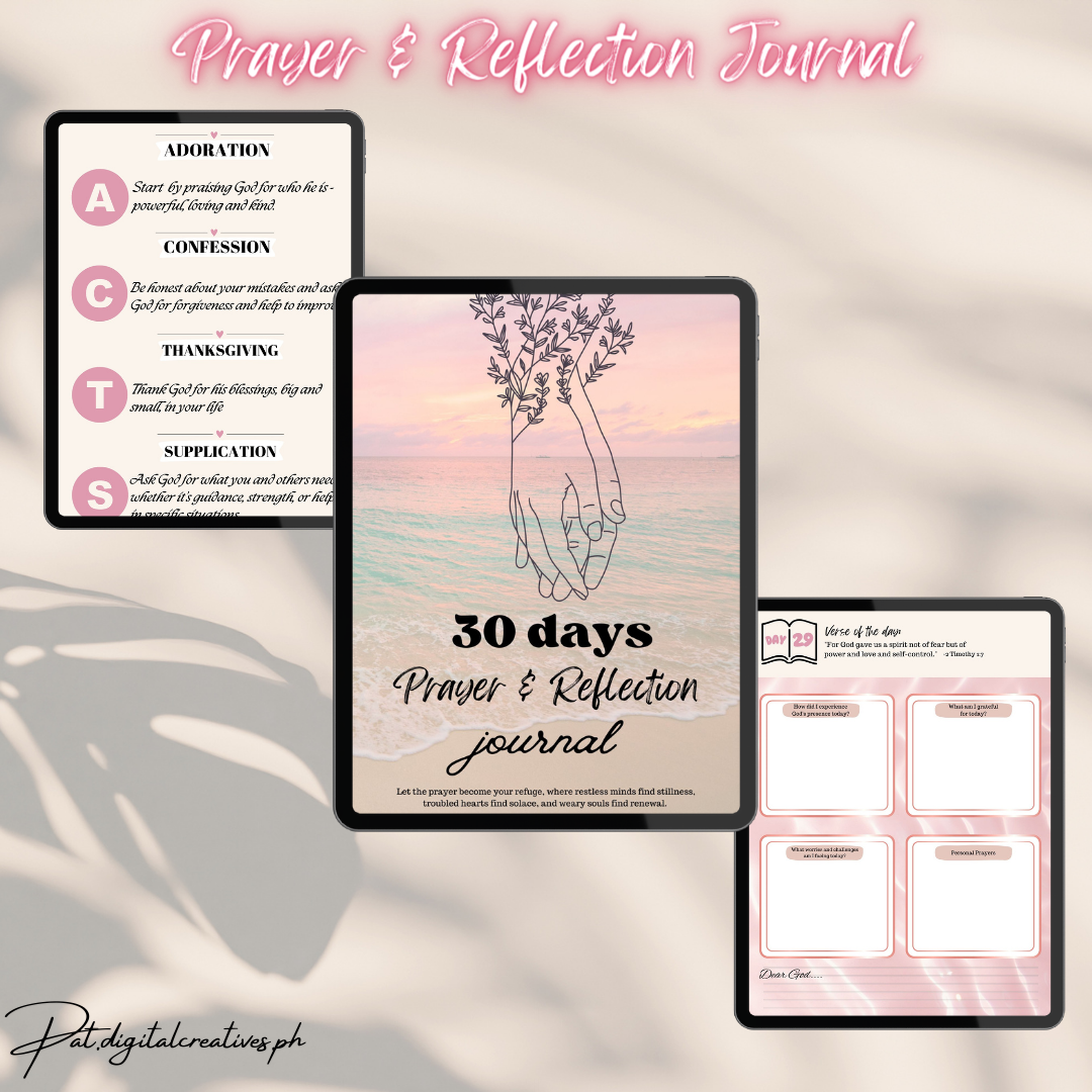 30 days Prayer and Reflection Journal | Spiritual Journal