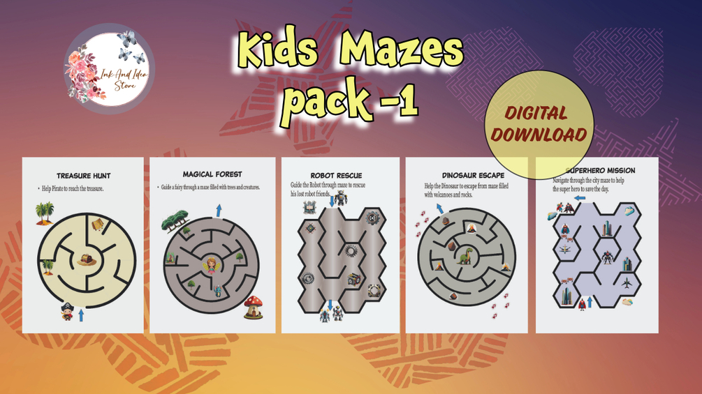 Adventure Mazes for Early Learners: Kids Mazes Part - 1