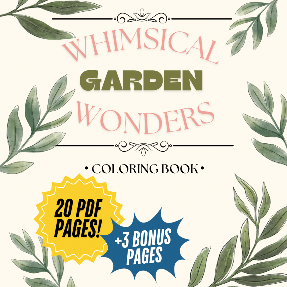 Whimsical Garden Wonders Coloring Book