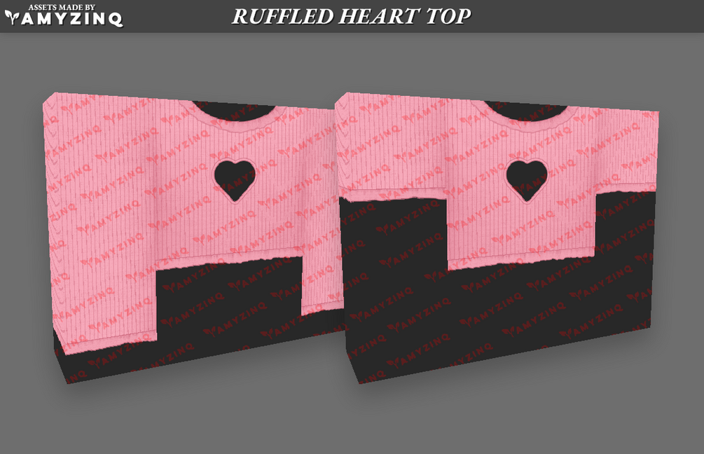 Minecraft — Ruffled Heart Top