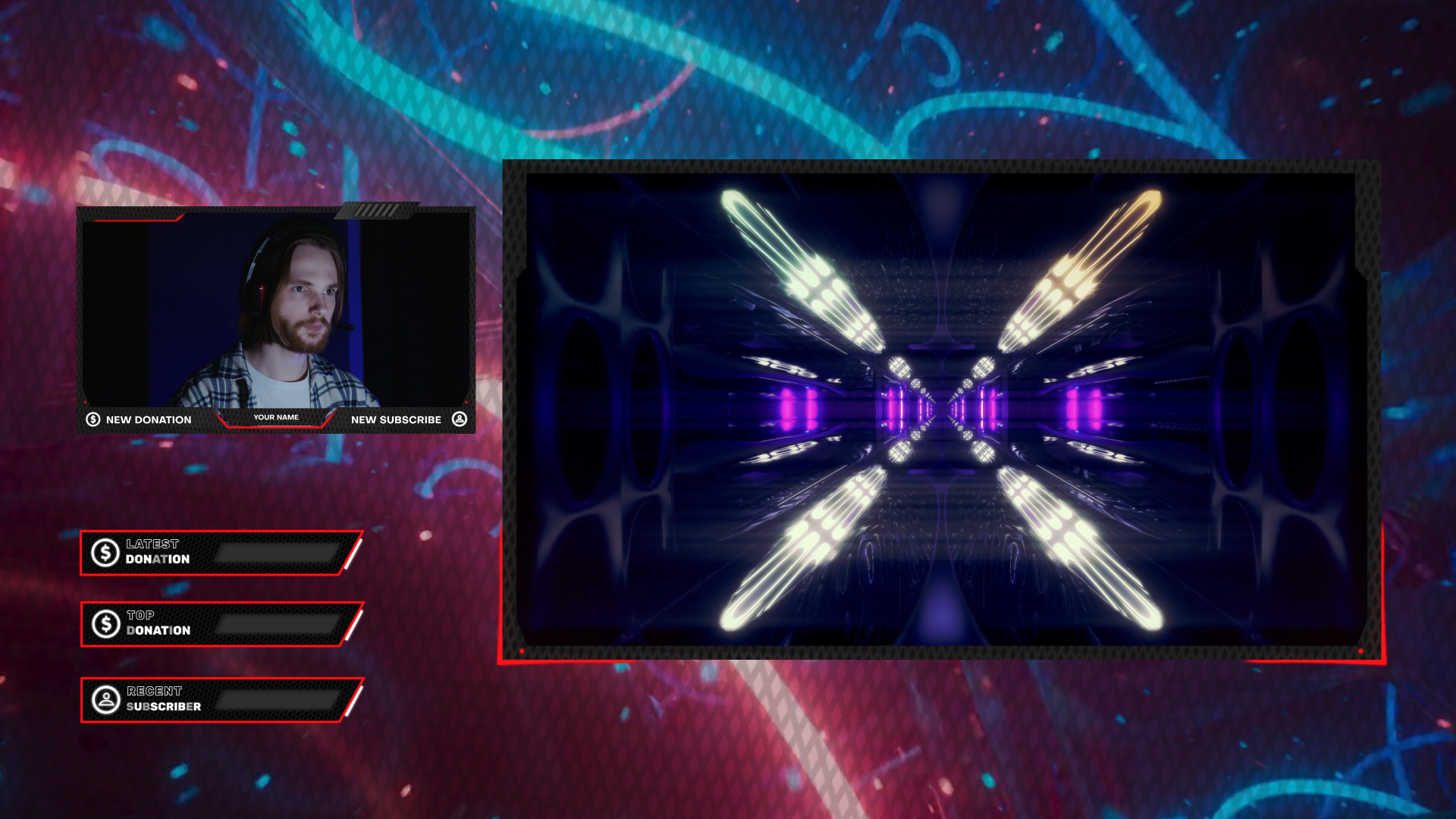 Red Stream Gaming Pack - After Effects File