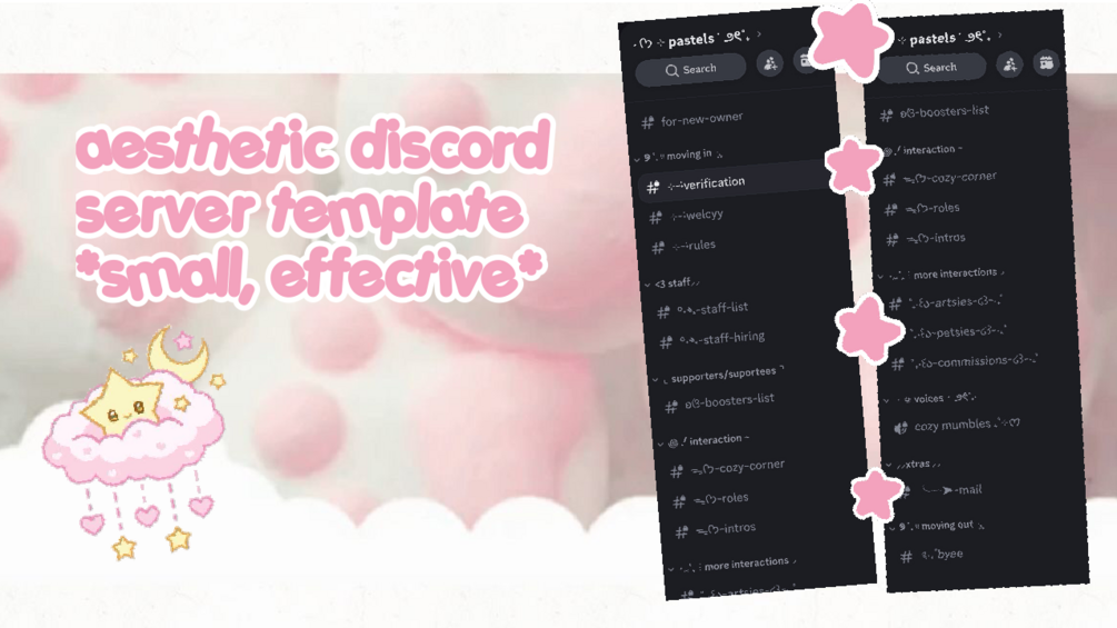 Aesthetic discord server temp
