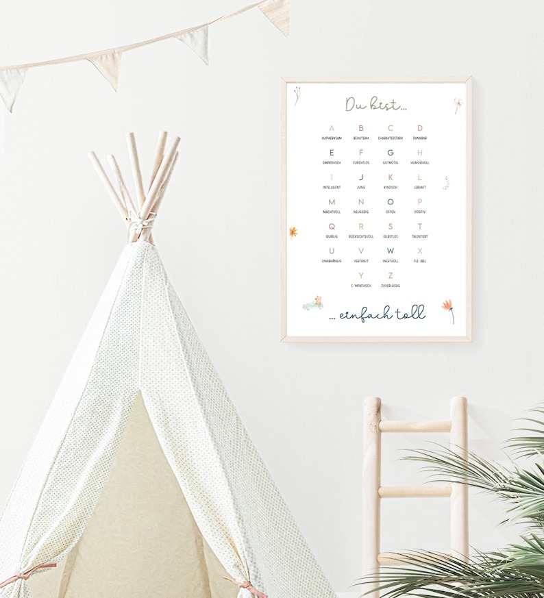 ALPHABET AFFIRMATIONS POSTER