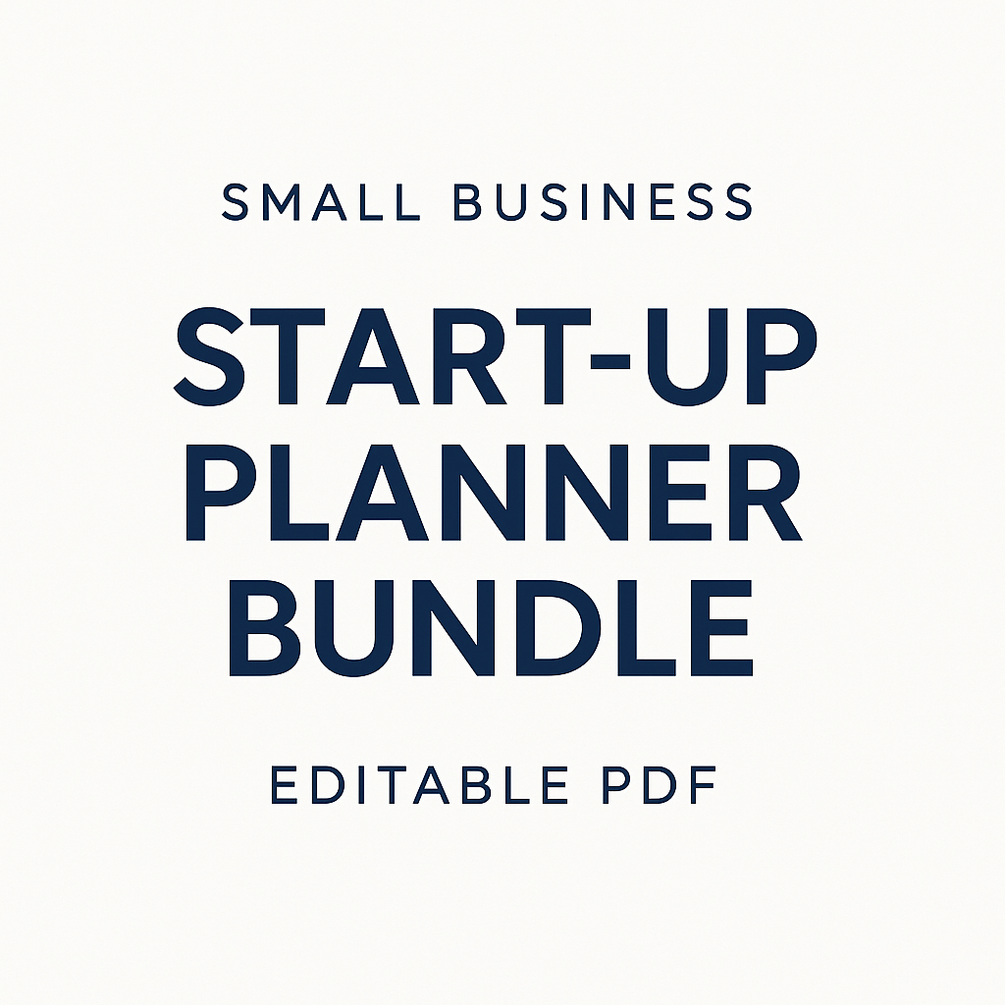 Small Business Planner PDF | Editable Startup Bundle | Business ...