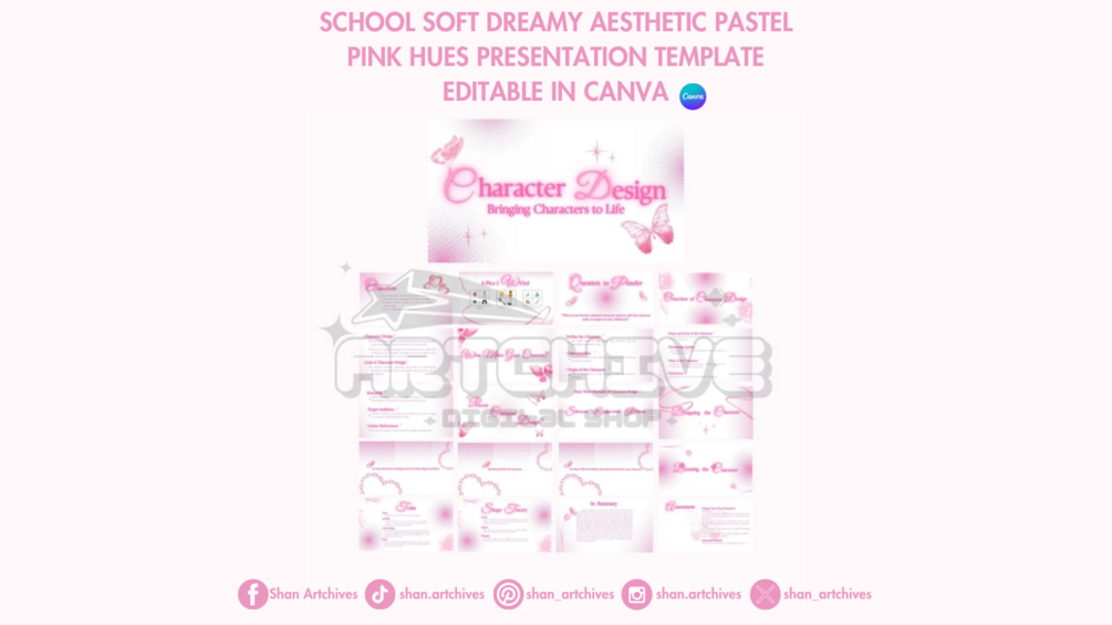 SCHOOL SOFT DREAMY AESTHETIC PASTEL PINK HUES PRESENTATION TEMPLATE ...