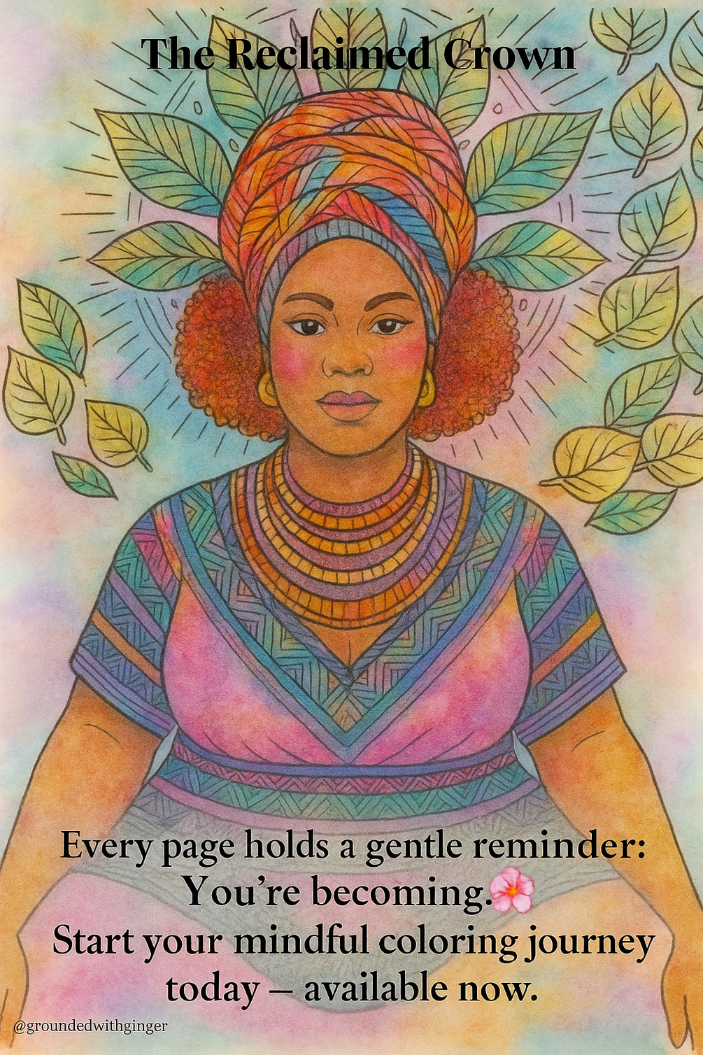 Grounded Coloring Book | Mindful Pages for Tired Souls | Self-Care ...