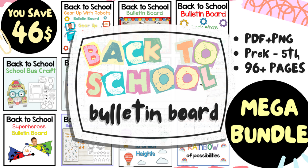 Back to School MEGA Bundle for Elementary | Handmade Classroom Bulletin ...