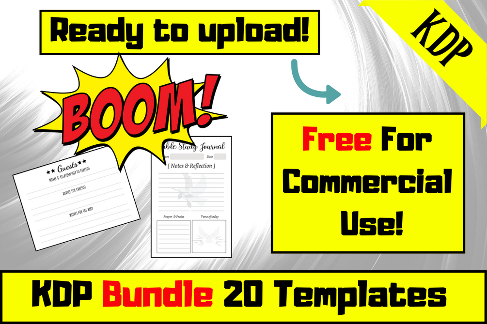 KDP Bundle 20 Templates_Kdp Digital Template_Kdp Design Interior