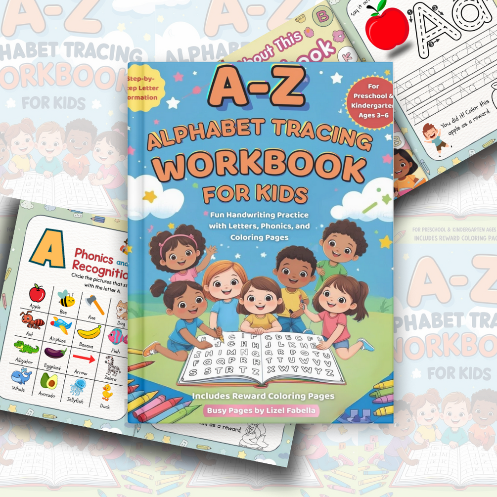 A–Z Alphabet Tracing Workbook for Kids | Preschool & Kindergarten ...