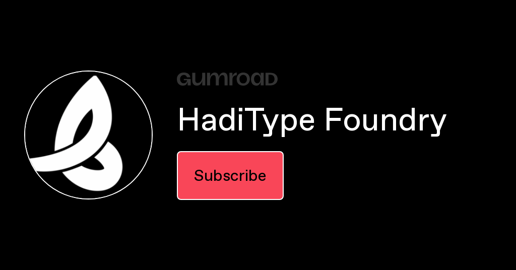 HadiType Foundry
