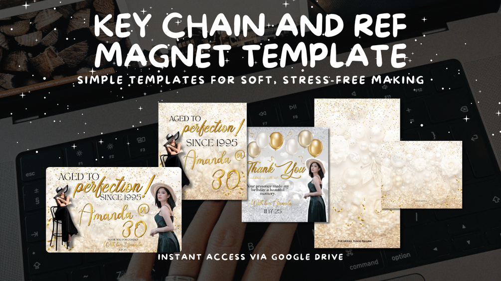 Keychain and Ref Magnet Template