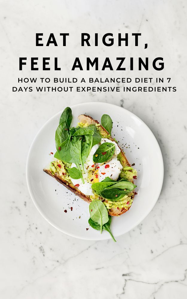 Eat Right, Feel Amazing: How to Build a Balanced Diet in 7 Days Without ...