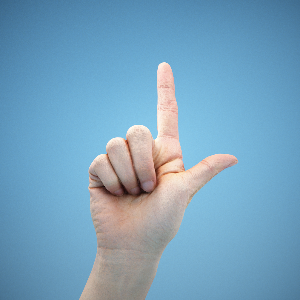 36 Female Hand Poses in American Sign Language: Alphabet and Numbers