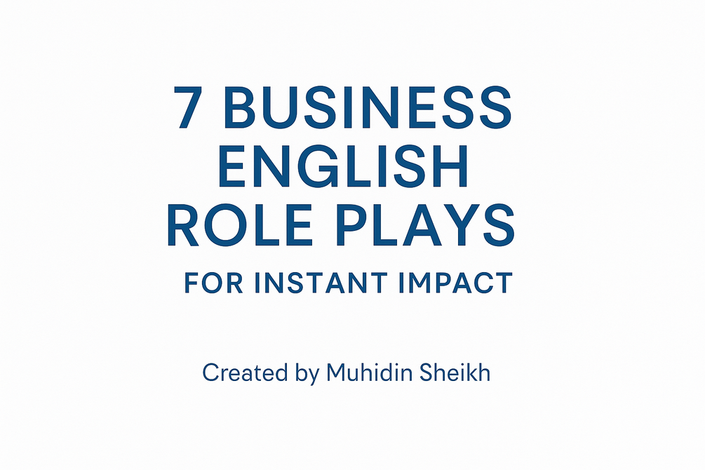 7 Business English Role Plays for Instant Impact