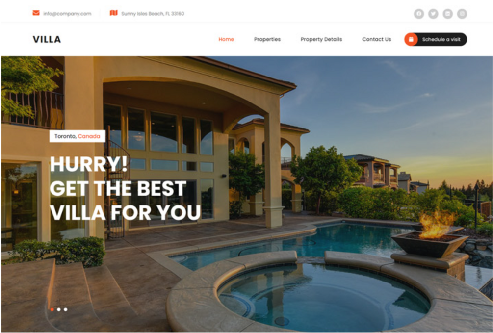 Villa Agency Template