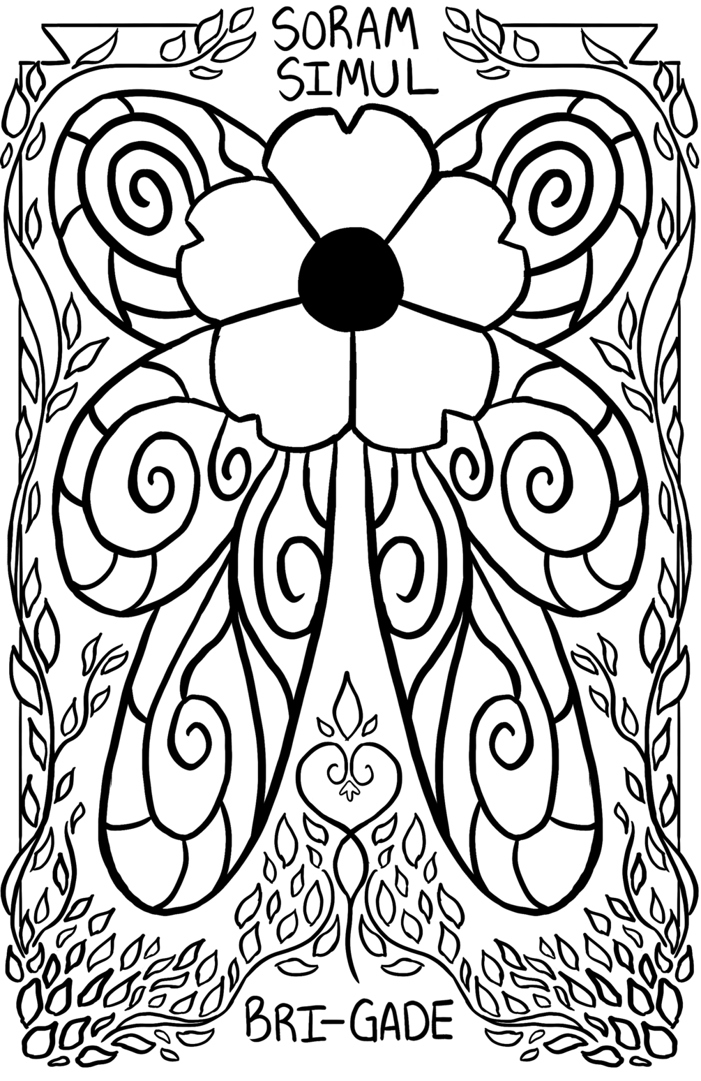 Bri-Gade Tarot Coloring Page