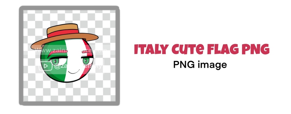 Italy Cute Country Flag PNG