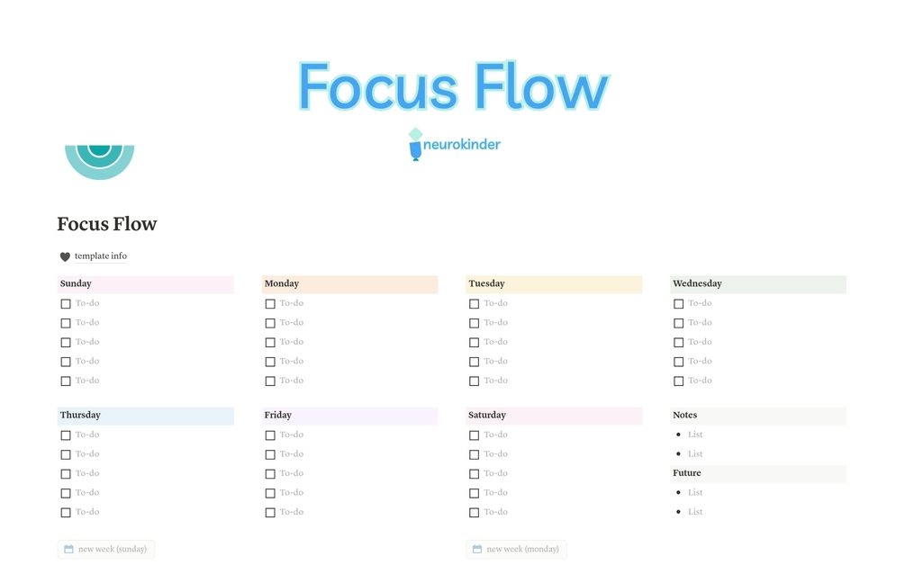 Focus Flow Notion Template