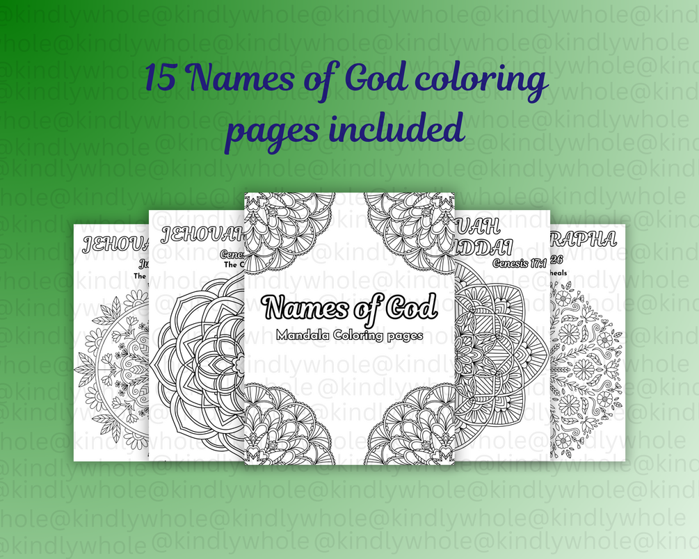 Names of God Coloring Pages