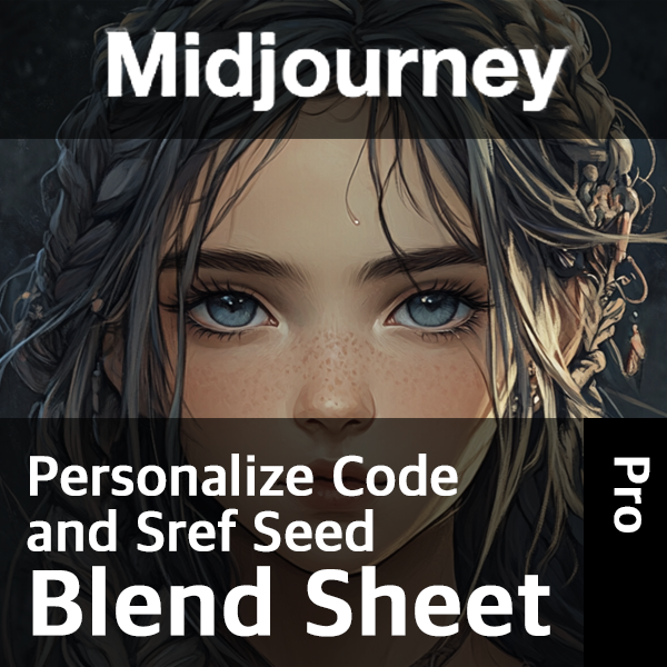 Midjourney P-code Sref Seed Blend Sheet - Free