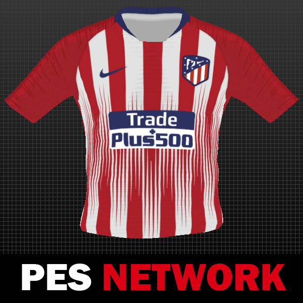 Kit Home Atletico de Madrid 2018/19 for PES 2019 in .PNG (Also for PES ...