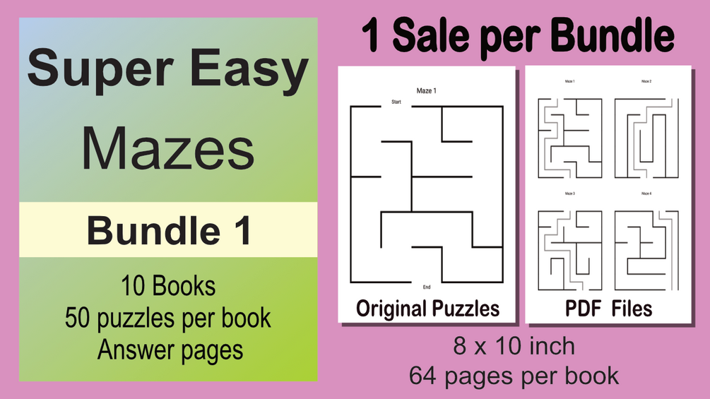 Super Easy Maze Bundle 1 - Ages 2-4
