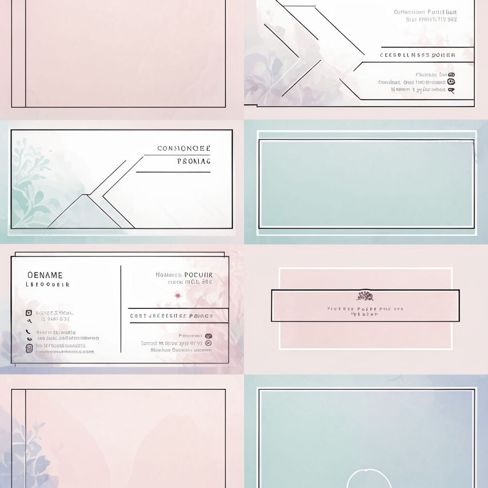 Pastel Business cards